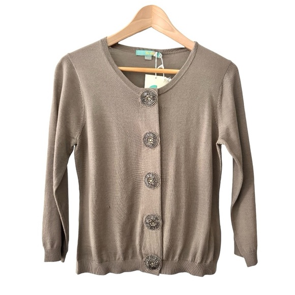 Boden | Sweaters | Boden Cardigan With Medallion Sequin Closures | Poshmark